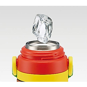 Skater SDPV5-A Children's Stainless Steel Direct Drinking 3D Water Bottle, Kids, 16.2 fl oz (480 ml), Super Mario Boys