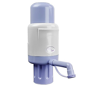 TERA PUMP Manual Water Pump for 5 Gallon Bottles, Fits Most 2-6 Gallon Bottles, Manual Hand Pressure Water Dispenser, 3 Tube Lengths, Sanitary Cap, Cleaning Brush, BPA-Free Food Grade Material