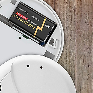 NANFU High Performance 9V Batteries (4 Count), Ultra Power 9 Volt Batteries, Long Lasting for Household Devices. …