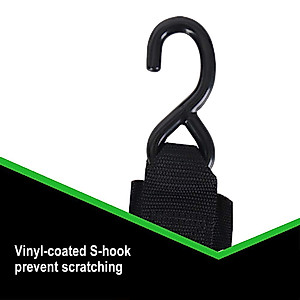 XSTRAP STANDARD Marine Boat Trailer 2" x 4' Trailer Transom Tie-Down Straps, 2PK