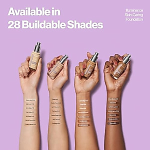 Revlon Illuminance Skin-Caring Liquid Foundation, Hyaluronic Acid, Hydrating and Nourishing Formula with Medium Coverage, 201 Creamy Natural (Pack of 1)