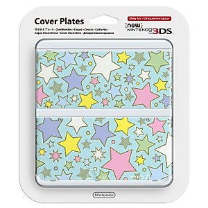 Nintendo 3DS Customized plate No.064 (colorful Star) Japan ver.