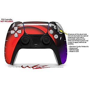WraptorSkinz Skin Wrap compatible with Sony PS5 DualSense Controller Alecias Swirl 01 Red (CONTROLLER NOT INCLUDED)