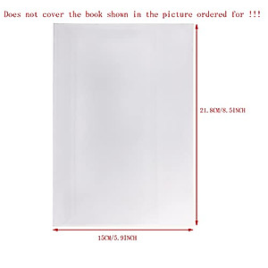 ONLYKXY 10pcs Clear Exercise Book Covers for School Books Waterproof Plastic Sleeves (A5)