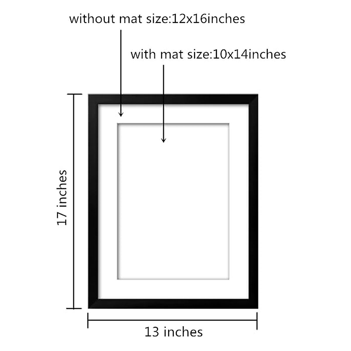 NIHO-JIUMA Diamond Art Wood Frames, Ideal for 12x16/30x40cm Diamond Paintings & Oil Photos. Set of 2 Natural Solid Wood Frames with Plexiglass Protection, Black Finish