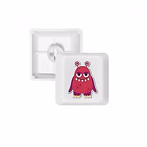 DIYthinker Universe and Alien Pink Monster Keycap Mechanical Keyboard PBT Gaming Upgrade Kit