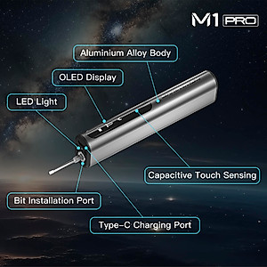 AM ARROWMAX 7.4V Mini Electric Screwdriver & Removable Angle Screw, 60 in 1 Precision Electric Screwdriver Set, Repair Tool Set For Phone Camera Watch Laptop (M1 PRO PLUS)