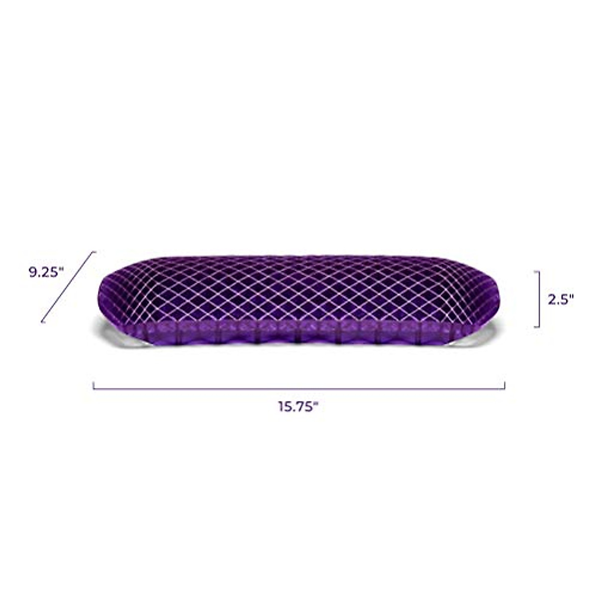 Purple Back Cushion | Pressure Reducing Grid Designed for Ultimate Comfort | Designed for Chairs, Gaming, and Travel | Made in The USA