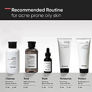 Minimalist 2% Salicylic Acid Face Wash for Oily, Acne Prone Skin | Sulphate free, Anti Acne Face Cleanser With LHA & Zinc | For Women & Men | 100 ml