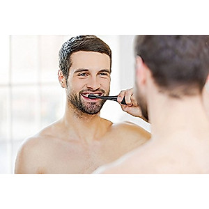 Aquasonic Black Series Ultra Whitening Toothbrush – ADA Accepted Power Toothbrush - 8 Brush Heads & Travel Case – 40,000 VPM Electric Motor & Wireless Charging - 4 Modes w Smart Timer