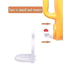 KTCEFE Plastic Drying Rack Detergent Cup Holder - Fabric Softener Liquid Tray Dispenser Organizer with Strong Grip, Keeps Laundry Room Tidy (1 Pack)