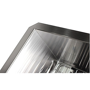 37 Inch Zero Radius Design 16 Gauge Undermount Double 5050 Bowl Stainless Steel Kitchen Sink Premium Package