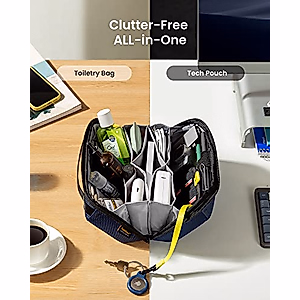 tomtoc Bundle Set Travel Backpack 40L & Electronic Organizer Accessory Tech Pouch