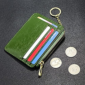 Padike Credit Card Holder Wallet Credit Card Holder for Women Slim Wallet for Women Card Wallets for Women (Green)