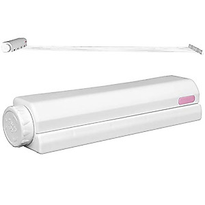 mumisuto Telescopic Clothes Airer, Heavy Duty for Drying Laundry Line Outdoor，Wall Mounted, Retracting Hanging Clothing Drying Rack(Cuatro cuerdas)