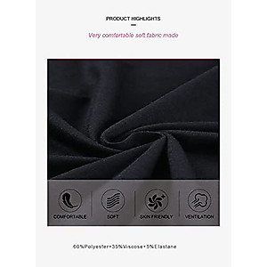 Dokotoo Women's Casual Crewneck T-Shirt - Loose Fit, Short Sleeve, Long Tunic Top with Pockets, Black (XL)