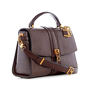 GUESS Ginevra Top Handle Flap, Brown