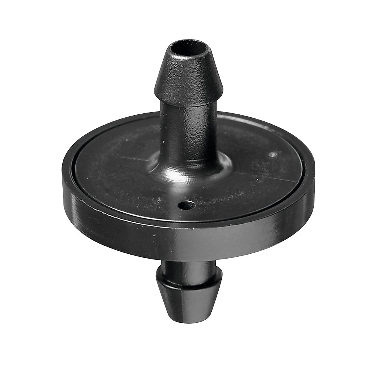 Orbit 67216 1/4" Barb 1 GPH Non-Pressure-Compensating Drip Irrigation Inline Dripper/Emitter, 10 Pack Blacks