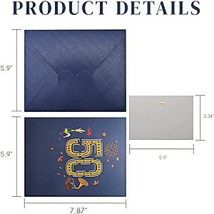 UVATAHONA 3D Pop Up Birthday Cards, Happy 50th Birthday Card for Him or Her, Cheers 50 Years Old Birthday Greeting Cards Best for Husband, Wife, Mom, Dad, Sister, Brother, Friend