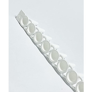 CryoKing 0.1ml 8-Strip White PCR Tubes, Tubes with Flat Caps, 125 Sets/Pack, Ultra Thin Wall PCR Reaction Tubes, Polypropylene Microcentrifuge Tube, DNase/RNase Free