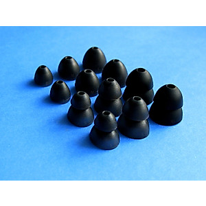 Comfortable (B) Oval Fit Kit Compatible with Shure in Ear Earphones - Replacement Eartips Eargels Earbuds Adapters