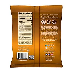 Drizzilicious S'mores 10 Pack | Mini Snack Chocolatey Rice Cakes | Vegan Air Popped Chia, Quinoa, Flax Smore Snacks