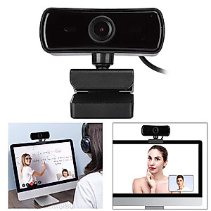 Camera,Webcam USB Camera Builtin Microphone Computer Accessory Auto Focusing 4K 2560 x 1440 Resolution HD Lens for Live Broadcast Video Conference(Black)