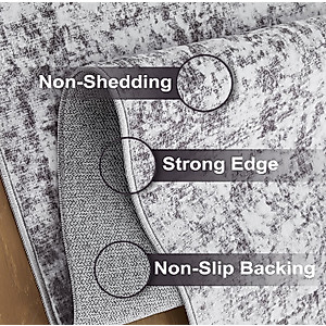 Triohero Kitchen Rug 2x3 Washable Rug Bohemian Non Slip Entry Rug Easy Clean Low Pile Rug Small Floral Rug for Entryway Ultra-Thin Accent Rug for Bathroom Entryway Laundry Room