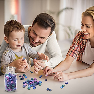 PAPERKIDDO 800 Sheets Origami Stars Paper 8 Different Designs of Beautiful Outer Space Sky for Paper Arts Crafts Kids Luminous Starry Sky Grown-ups School Teachers Folding Origami Star Paper Strips