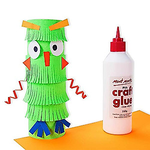 Mont Marte PVA Glue Craft Glue, Fine Tip 250g-3 Pack