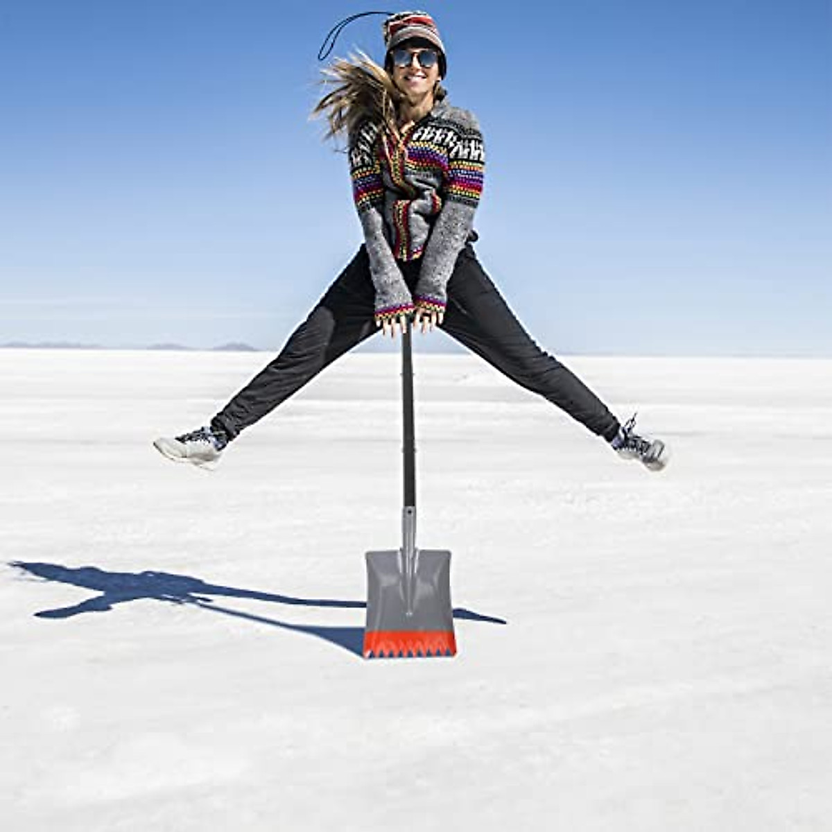 LIFKOME Strain- Reducing Snow Shovel Ice Remover Iron Garden Shovel Gardener Scoop Shovel Replacement Shovel Head Heavy Duty Ash Shovel Digging Spade