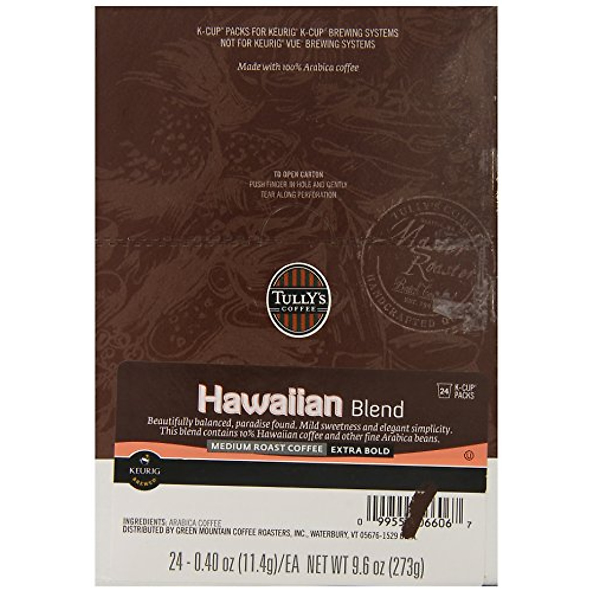 Tully's Coffee Hawaiian Blend 48 K-Cups