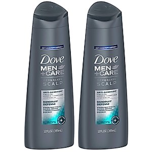 Dove Men+Care Dermacare Scalp 2-in-1 Shampoo + Conditioner, Dandruff Defense, 12 Ounce (Pack of 2)