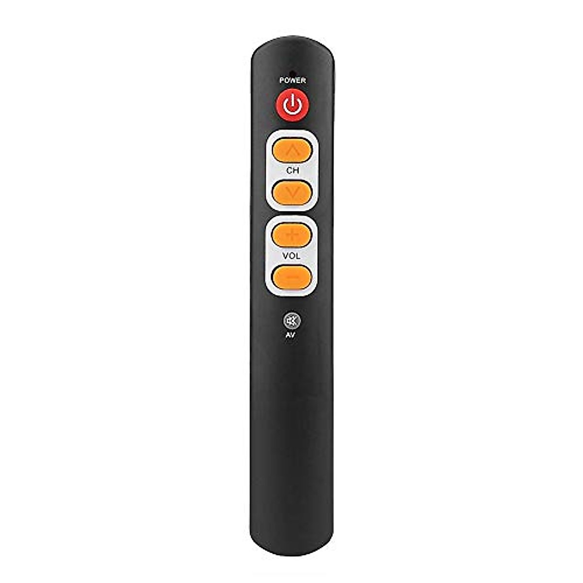 Learning Remote Control with Big Buttons, 6 Keys Universal Remote Control Smart Controller for TV STB DVD DVB HiFi VCR(Orange)