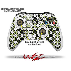 WraptorSkinz Decal Vinyl Skin Wrap Compatible with Xbox One S Console and Controllers - Locknodes 01 Sage Green