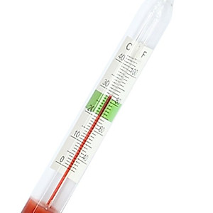 Estone Aquarium Glass Float Hydrometer With Thermometer Salt Marine