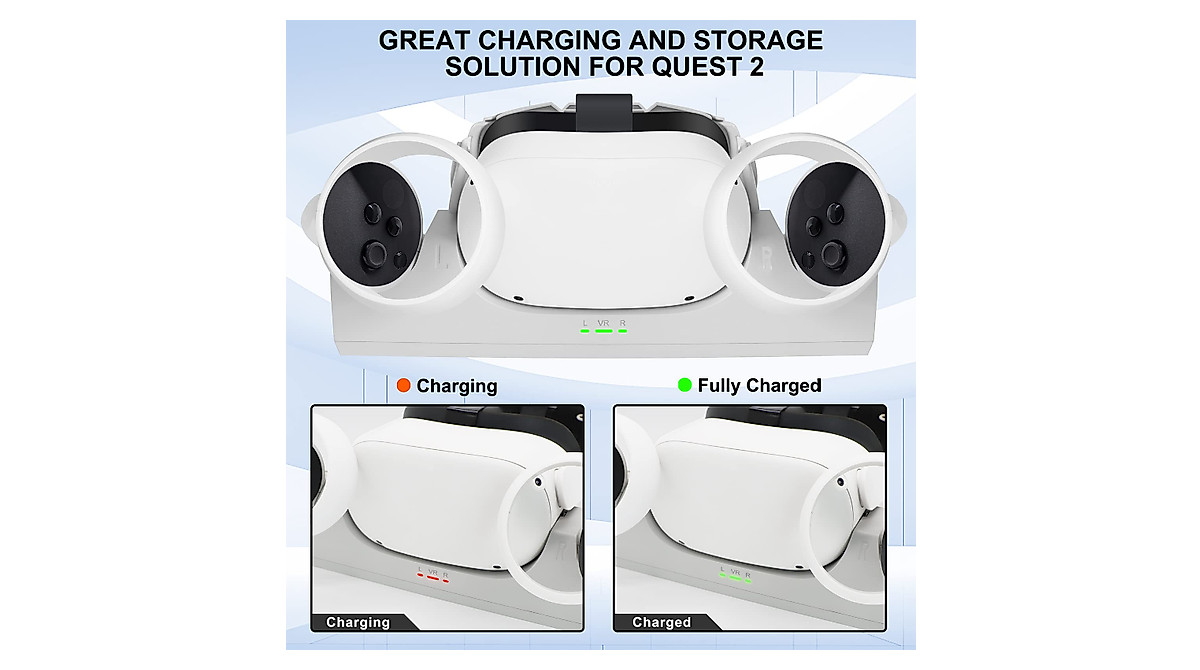VR Charger Dock for Quest 2 - Easy & Efficient Charging