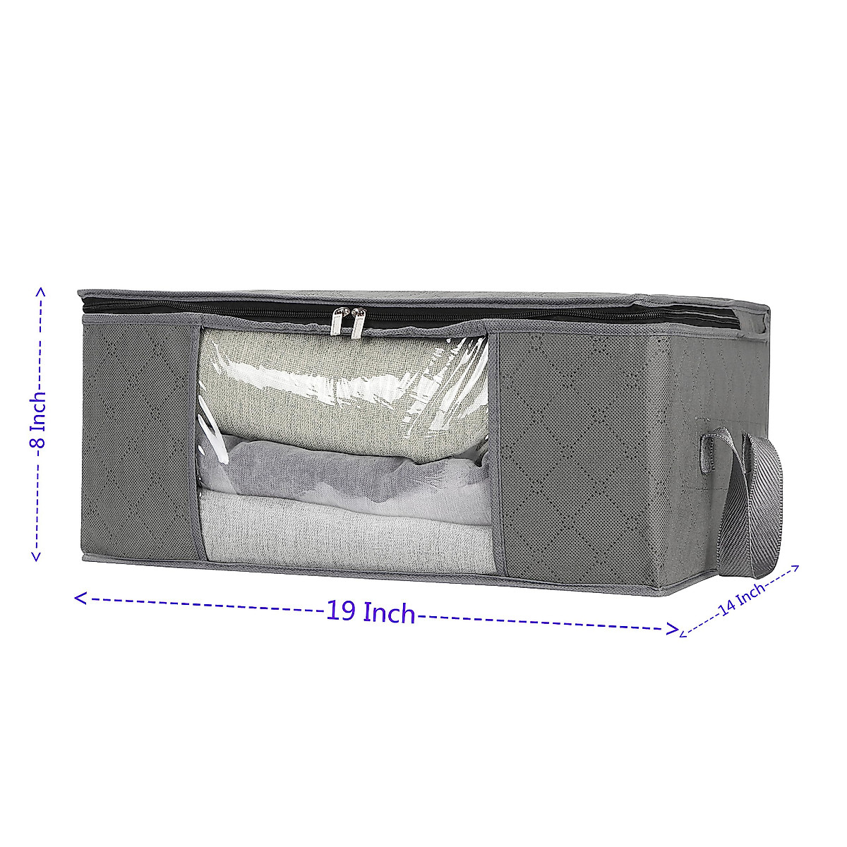 Storage Clothes Bins Closet Bags: Containers Organizer Bag Boxes Clothing Bin Box Container Organization for Organizing Blanket Cloth Pillow Sheet Sweater and Storage Totes Organizers With Lids