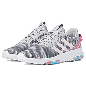 adidas Racer TR 2.0 Running Shoe, Grey/Clear Pink/Rose Tone, 2 US Unisex Little Kid