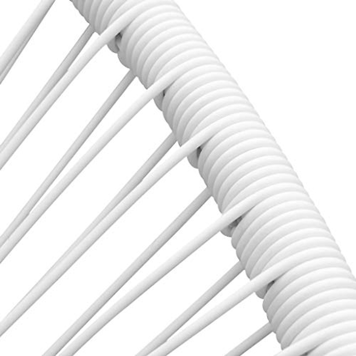 vidaXL Outdoor Rocking Chair,Rocking Chair Accent Furniture for Yard, Patio,White Poly Rattan Rocking Chair,Rocker for Porch Garden Patio Balcony Pool Indoor,28.5" x 30.3" x 35.4"