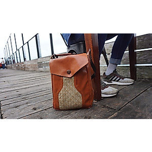 Crossbody Bags For Women Or For Men - Double-Sewn Handmade Purse Perfect For Travel Or Book Bag - Small Shoulder Sling Bag Boxed With Two Pockets And Top-Handle And Sling Made With Unique Materials