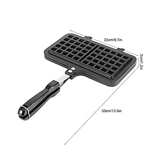 Waffle Pan Baking,Portable Non-stick Waffle Maker Egg Waffle Breakfast Maker,Non-stick Belgian Waffle Maker Household Kitchenware