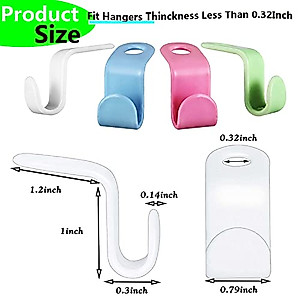 Clothes Hanger Connector Hooks,Hincell 120pcs Thickened Hanger Hooks for Clothes Hanger Extender Cascading Hangers, Outfit Hangers Connection Hook, Space Saving Organizer for Heavy Duty Clothes Closet