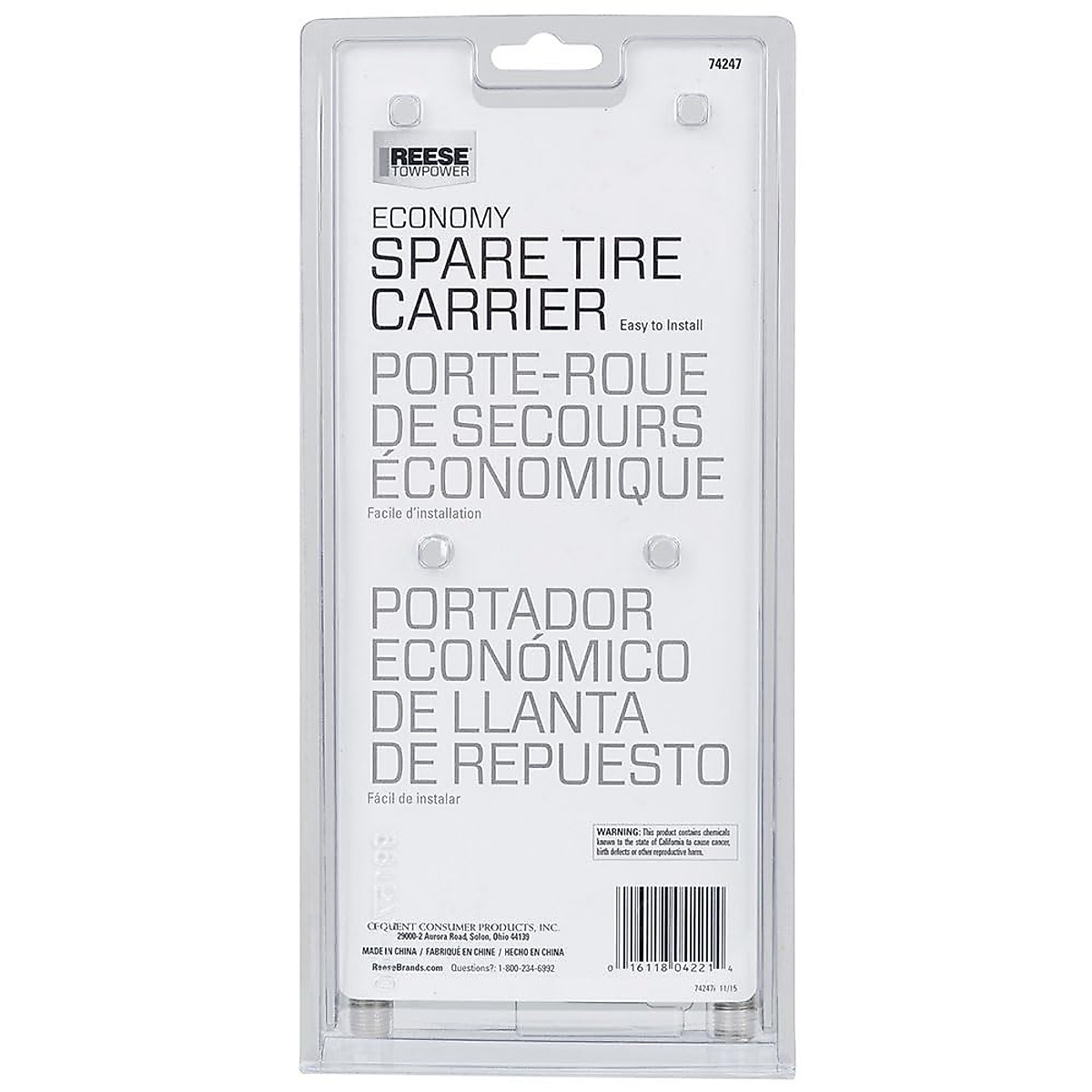 Reese Towpower 74247 Economy Spare Tire Carrier