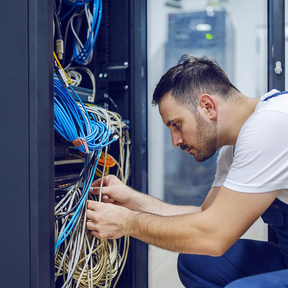 VIVO 500ft Bulk Cat6, Full Copper Ethernet Cable, 23 AWG, UTP Pull Box, Cat-6 Wire, Indoor, Network Installations, Blue, CABLE-V017