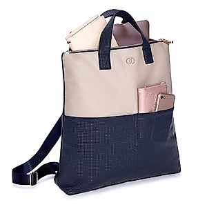 Caboodles Life & Style Essential Tote Bag, Padded Computer Bag with Easy Access Pockets, Multicolor