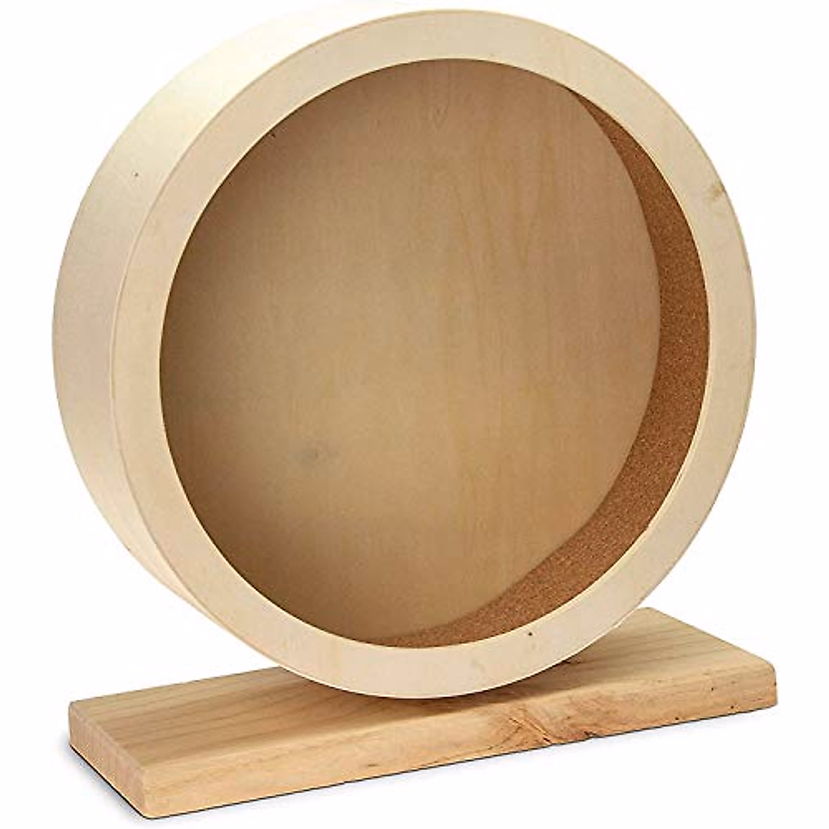 XINGFENSIFNE Hamster Exercise Wheel Silent Spinner with Disassemble Base, Wooden Running Wheel for Syrian Hamster, Dwarf Hamster,Mice,Guinea Pigs and Other Small Animals, 6 inch
