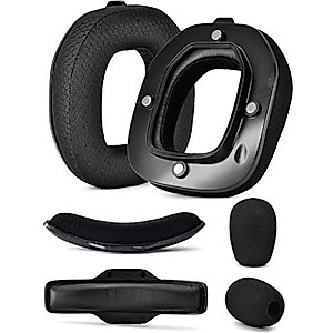 A40 TR Mod Kit – defean Replacement Earpads and Headband Compatible with Astro Gaming A40 TR Headset,Ear Cushions, Upgrade High-Density Noise Cancelling Foam, Added Thickness (Black Breathable Fabric)