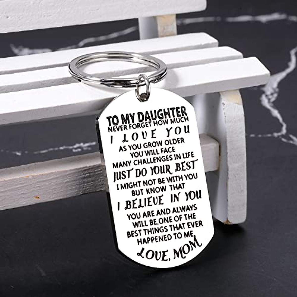 Inspirational Birthday Back to School Gifts Keychain for Women Teenage Girls Daughter Gifts from Mom Stocking Stuffers for Teens Her Adult Women Christmas Birthday Coming of Age Gradation Wedding Gift