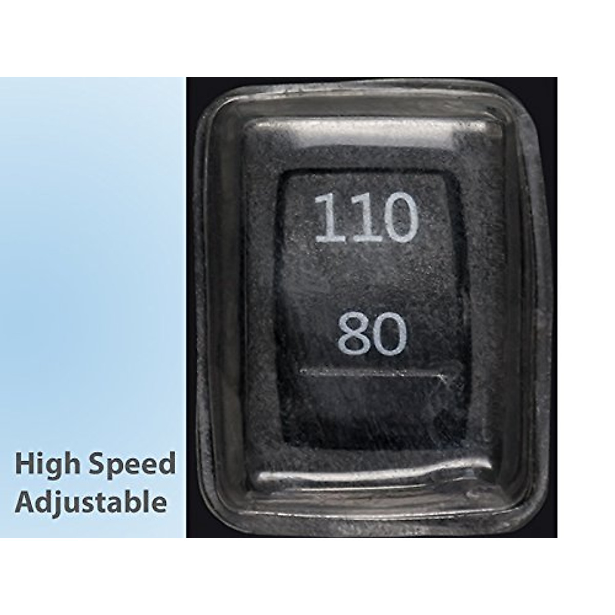 Delta Electronics (Americas) Ltd. SIG80-110DLED BreezSignature BreezSignature-SIG80-110DLED-80/110 Exhaust Fan/LED Night-Light with Dual Speed, 80/110 CFM